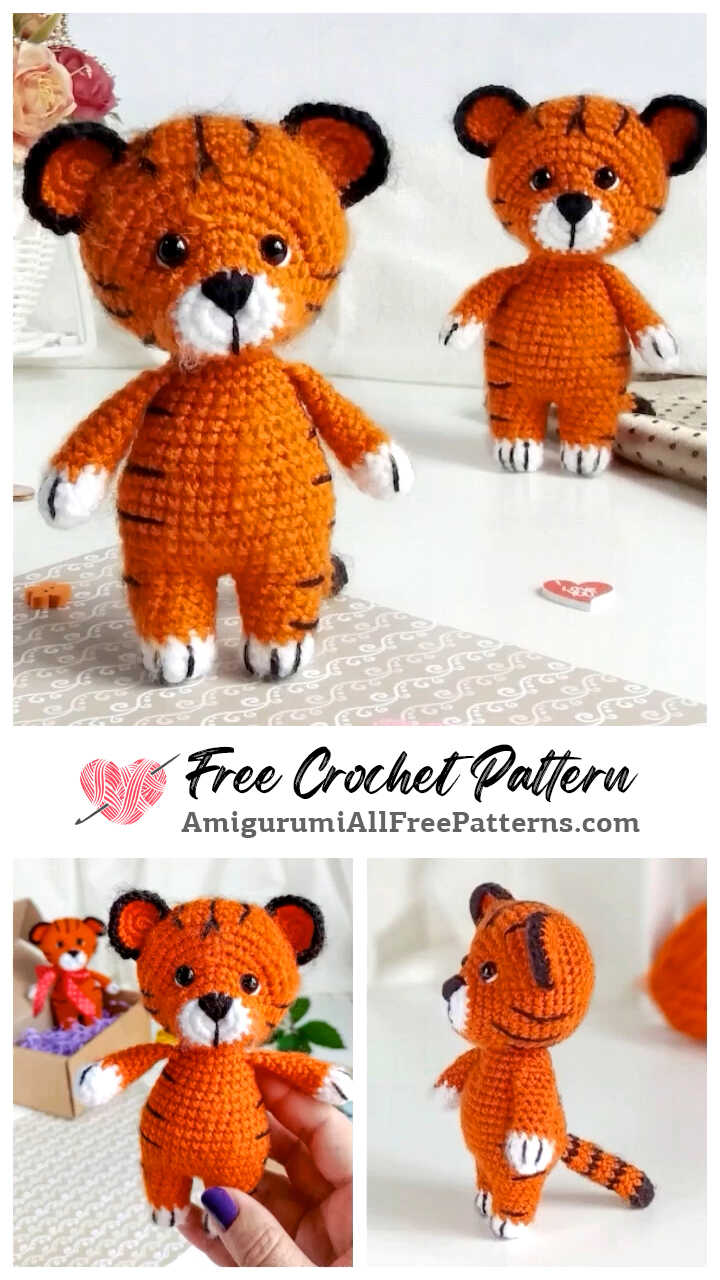 Cute Tiger Amigurumi Crochet Free Pattern
