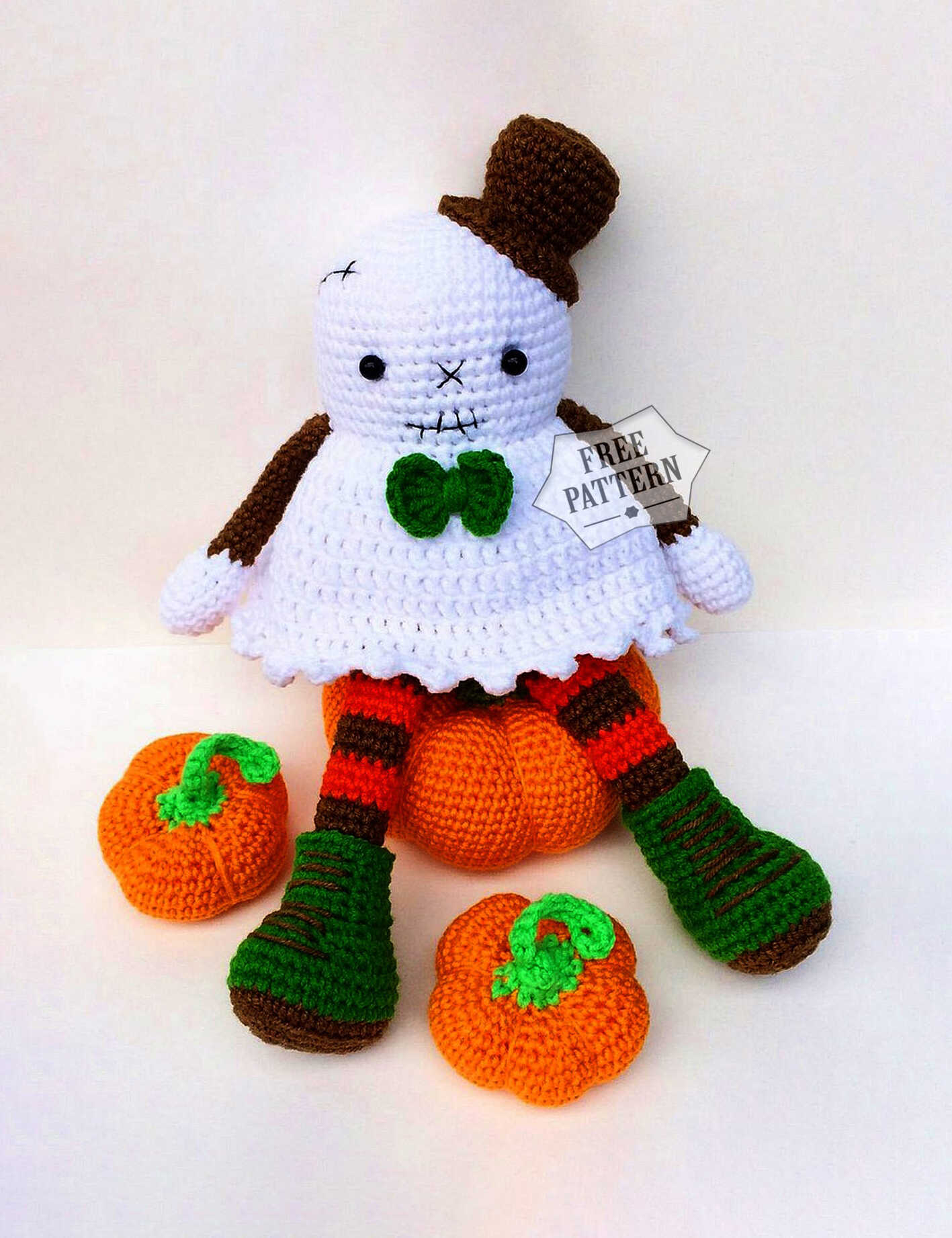 Ghost Boo Amigurumi Crochet Free Pattern