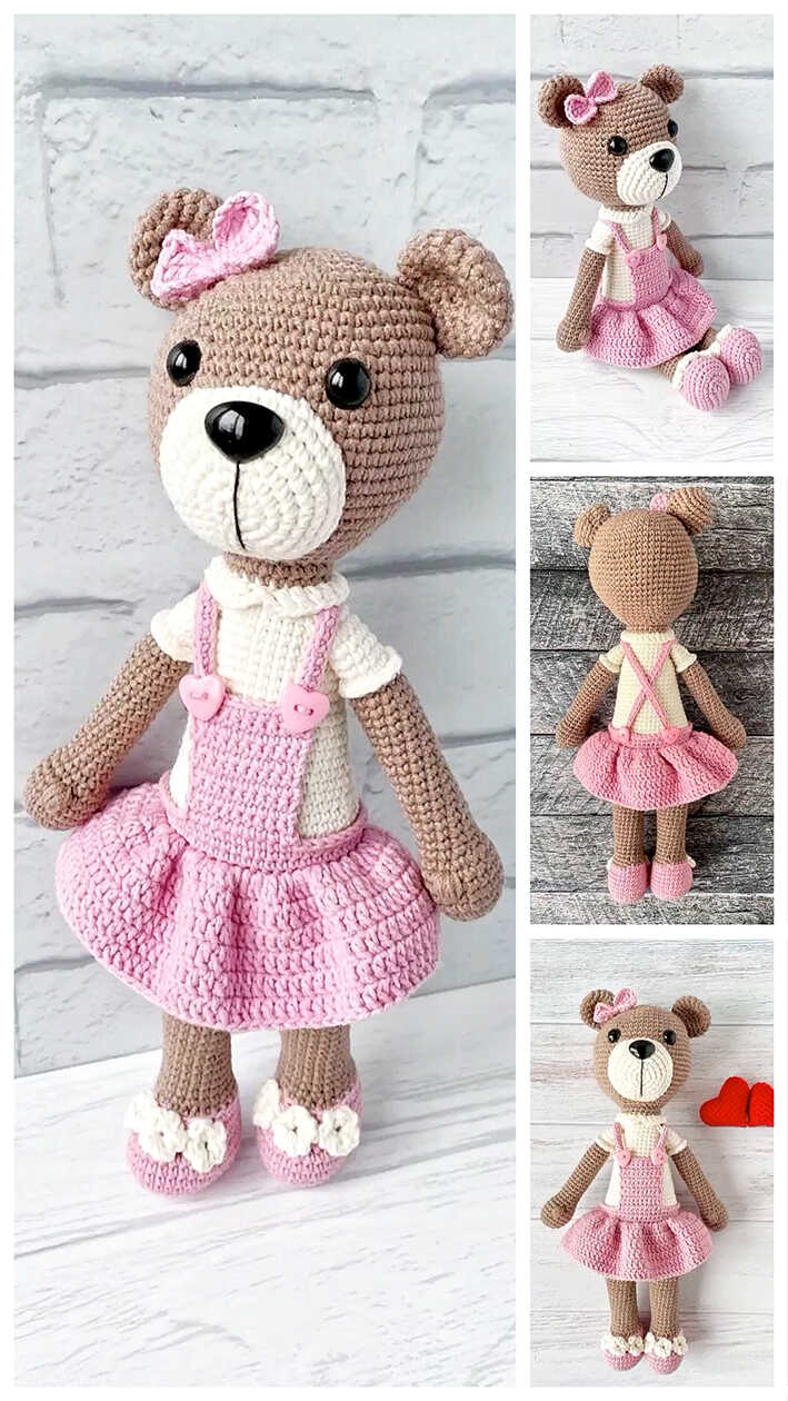 Teddy Bear Amigurumi Crochet Free Pattern
