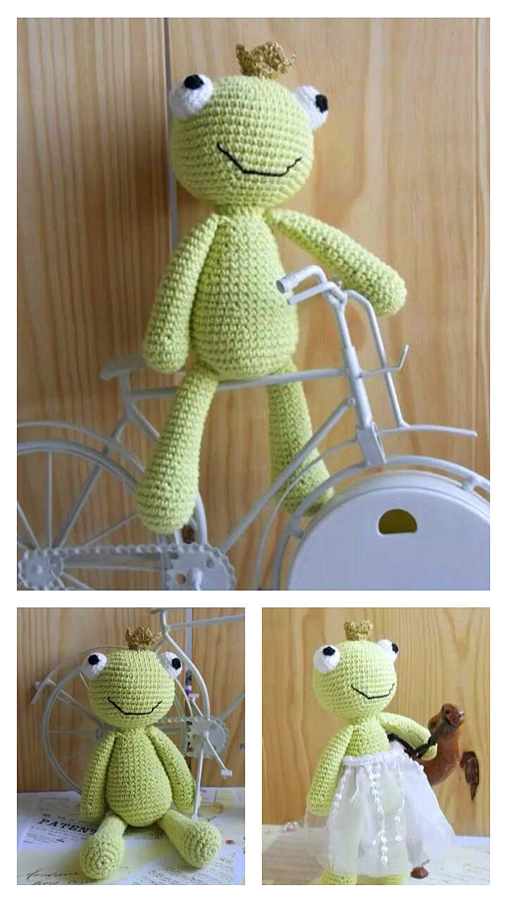 Amigurumi Frog Prince Crochet Free Pattern