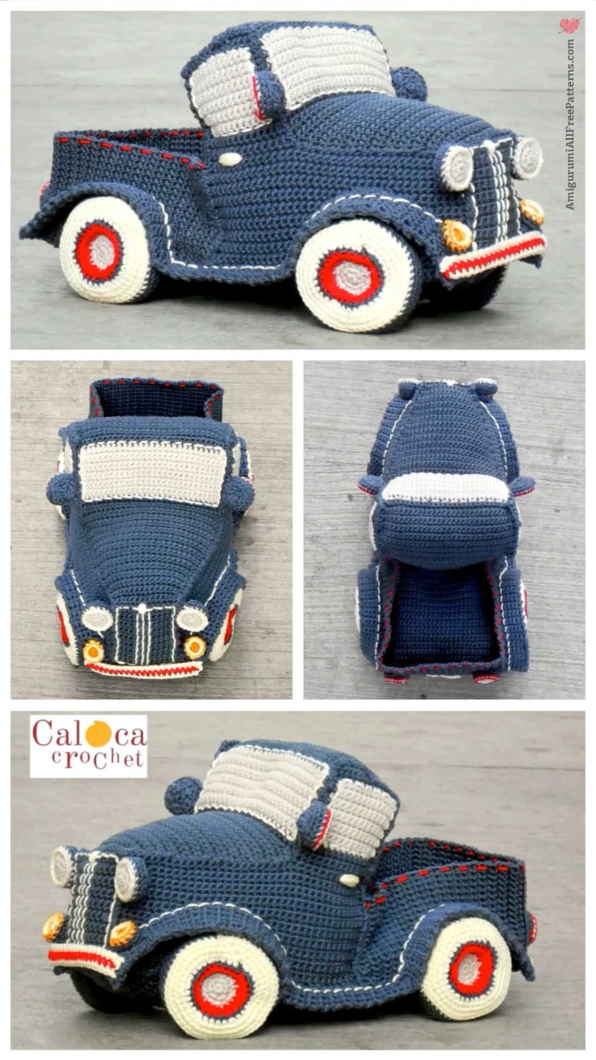 Amigurumi Classic Car Free Pattern