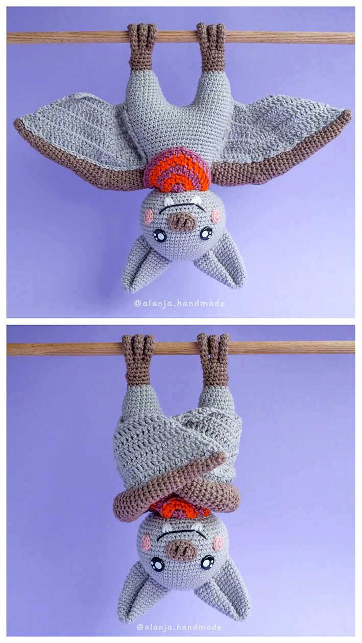 Amigurumi Bat Crochet Free Pattern - Free Amigurumi