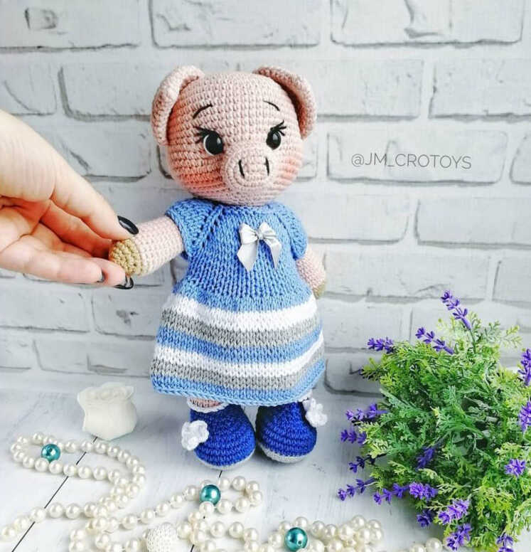 Amigurumi Cute Pig Free Pattern