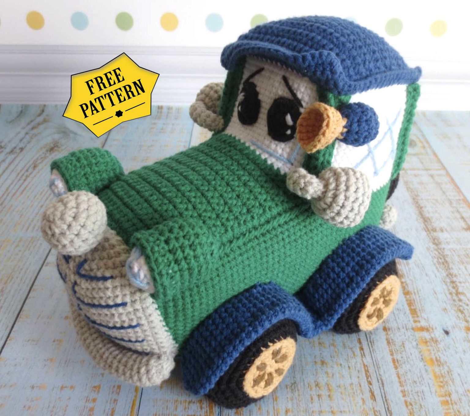 Amigurumi Classic Car Free Pattern - Free Crochet Patterns