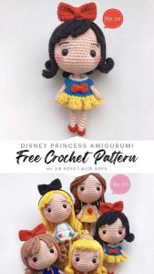 Disney Princess Amigurumi Crochet Free Pattern