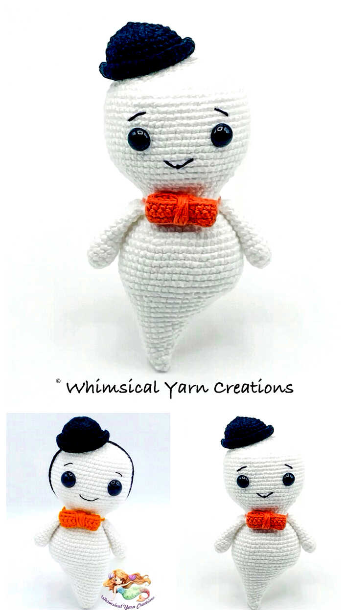 Ghost Boo Amigurumi Crochet Free Pattern