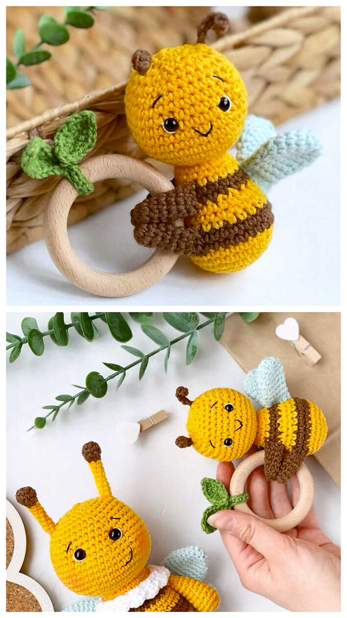 Bear Rattle Amigurumi Crochet Free Pattern