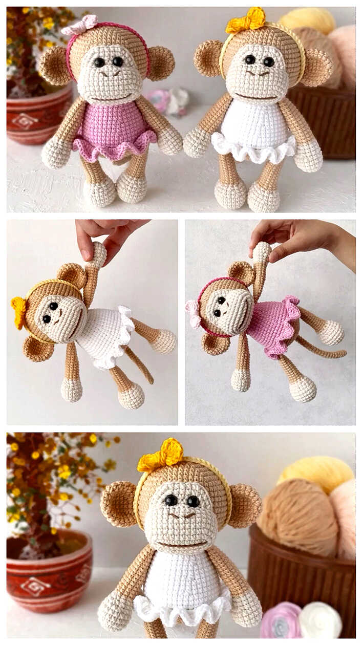 Monkey Dudu Amigurumi Crochet Free Pattern