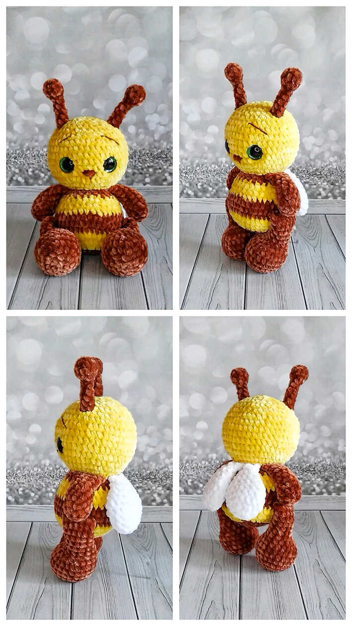 Little Honey Bee Amigurumi Crochet Free Pattern