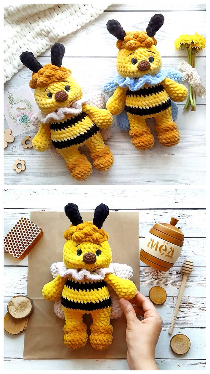 Little Honey Bee Amigurumi Crochet Free Pattern