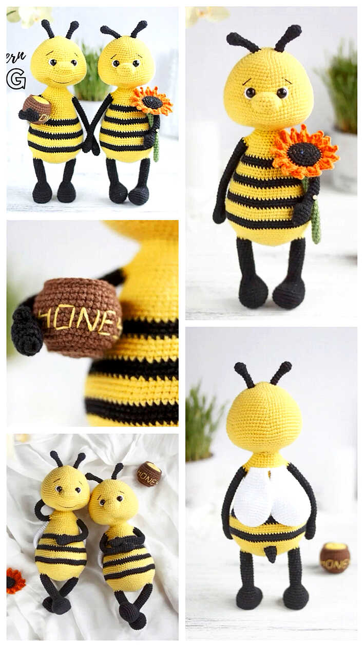 Little Honey Bee Amigurumi Crochet Free Pattern
