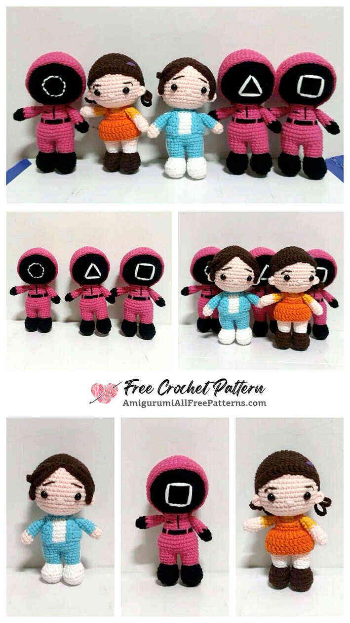 Amigurumi Squid Game Free Crochet Pattern