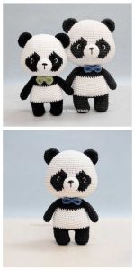 Amigurumi Panda Keychain Free Pattern
