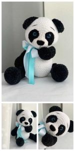 Amigurumi Panda Keychain Free Pattern