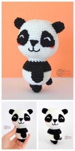Amigurumi Panda Keychain Free Pattern