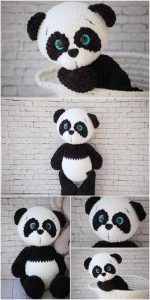 Amigurumi Panda Keychain Free Pattern