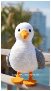 Amigurumi Seagull Free Crochet Pattern