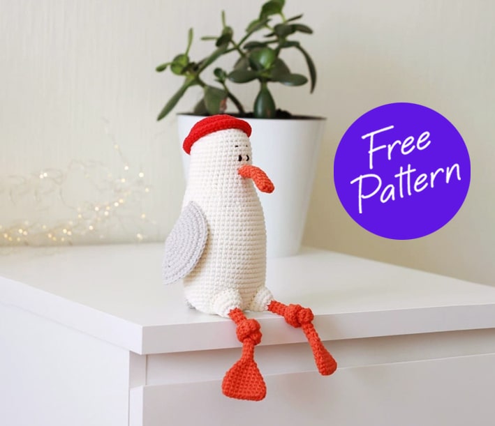Amigurumi Seagull Free Crochet Pattern