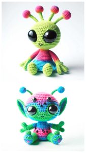 Amigurumi Little Alien Crochet Free Pattern