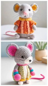 Crochet Mouse Amigurumi Free Pattern