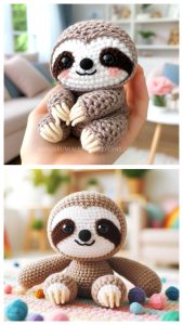 Amigurumi Little Sloth Crochet Free Pattern