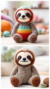 Amigurumi Little Sloth Crochet Free Pattern