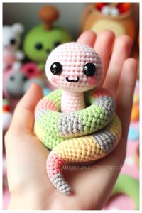 Amigurumi Cute Snake Crochet Free Pattern