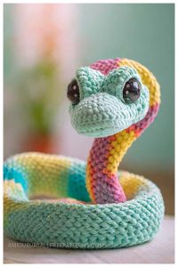 Amigurumi Cute Snake Crochet Free Pattern
