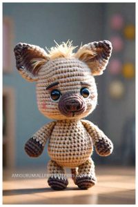 Amigurumi Baby Hyena Free Crochet Pattern