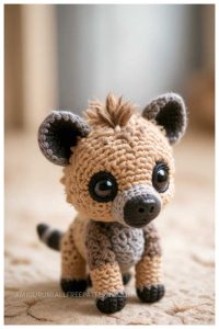 Amigurumi Baby Hyena Free Crochet Pattern