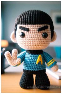 Amigurumi Star Trek Mr. Spock Crochet Doll Free Pattern