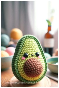 Amigurumi Avocado Crochet Free Pattern