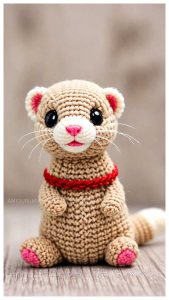 Crochet Ferret Amigurumi Free Pattern