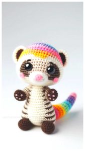 Crochet Ferret Amigurumi Free Pattern