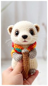 Crochet Ferret Amigurumi Free Pattern