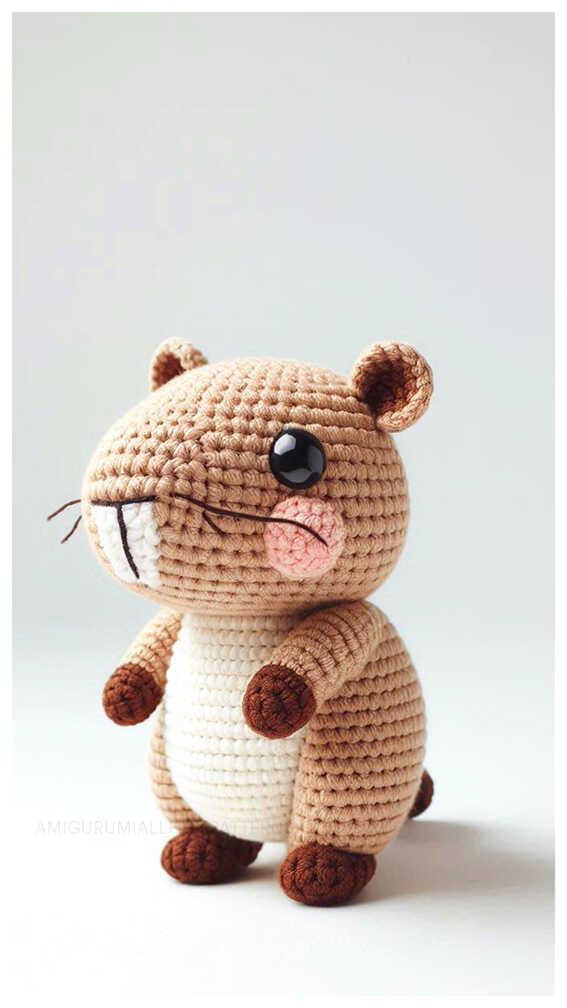Capybara Notebook Handmade Plush - Amigurumi Capybara With Strawberry ...