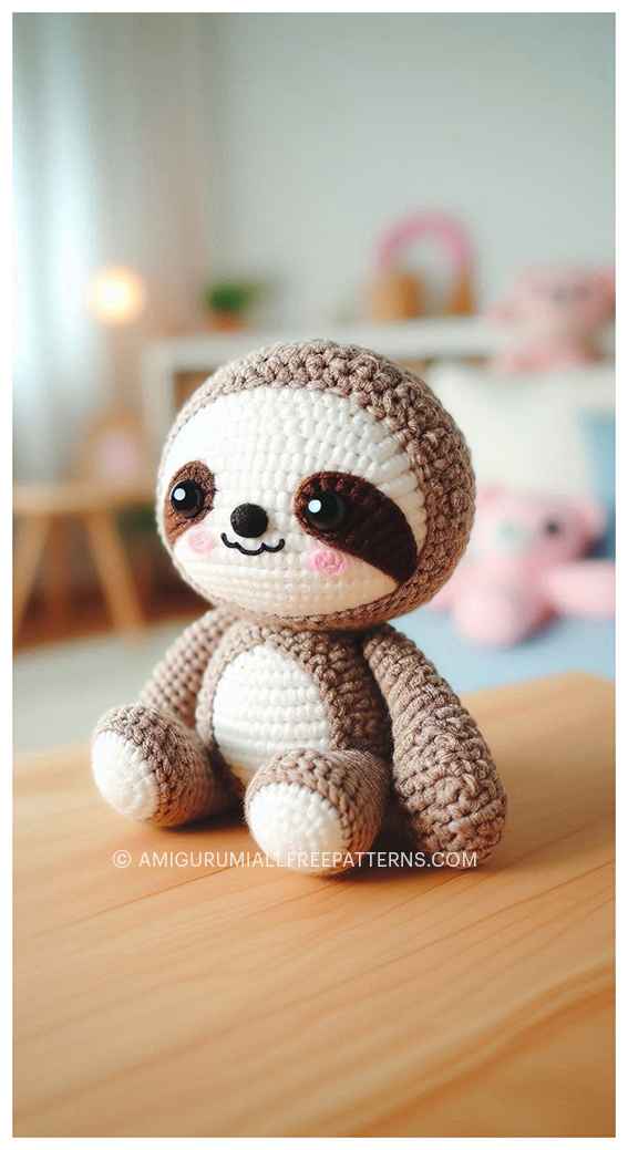 Amigurumi Sloth Free Crochet Pattern