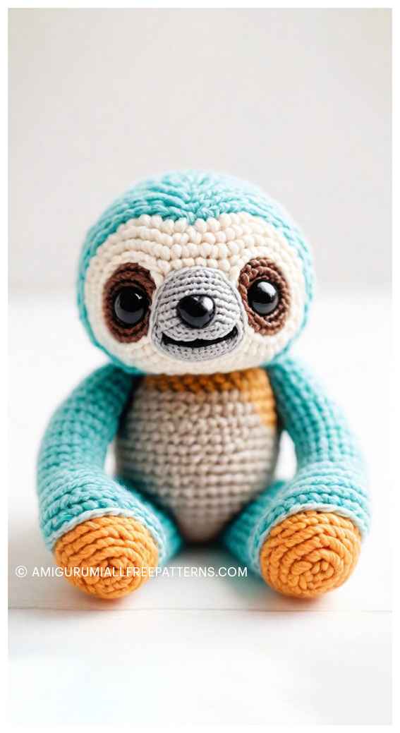 Amigurumi Sloth Free Crochet Pattern