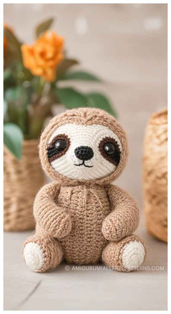Amigurumi Sloth Free Crochet Pattern