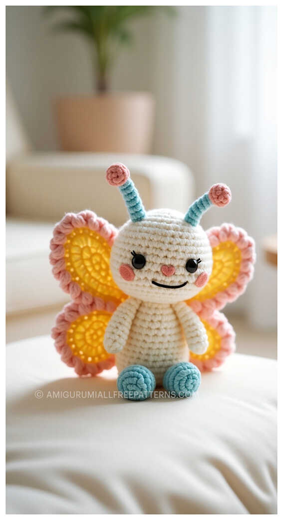 Amigurumi Butterfly Slim Free Crochet Pattern