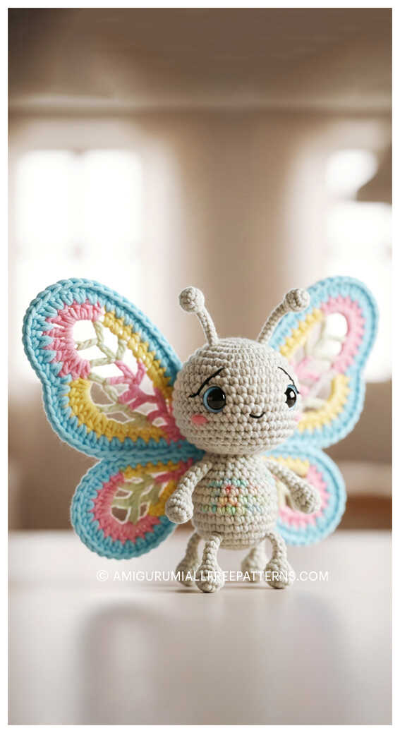 Amigurumi Butterfly Slim Free Crochet Pattern