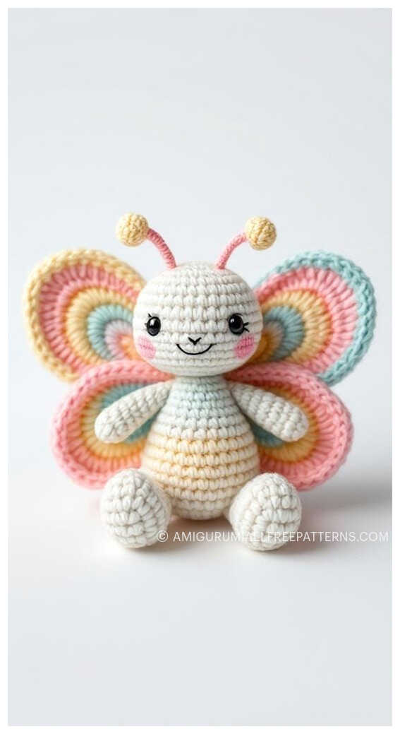 Amigurumi Butterfly Slim Free Crochet Pattern
