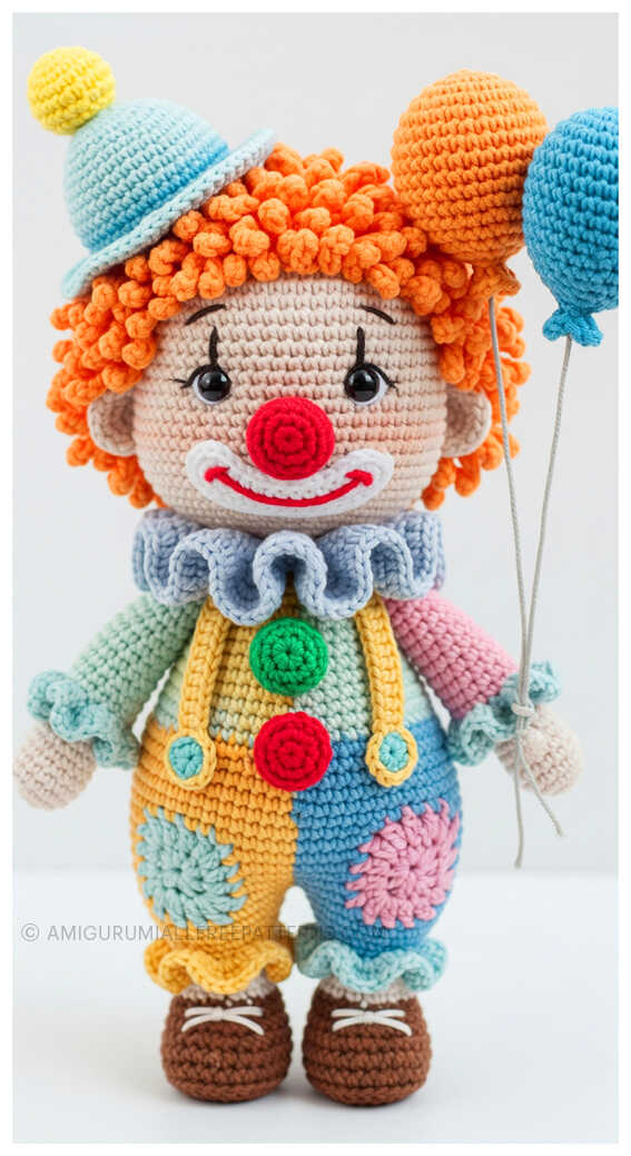 Amigurumi Little Clown Free Crochet Pattern