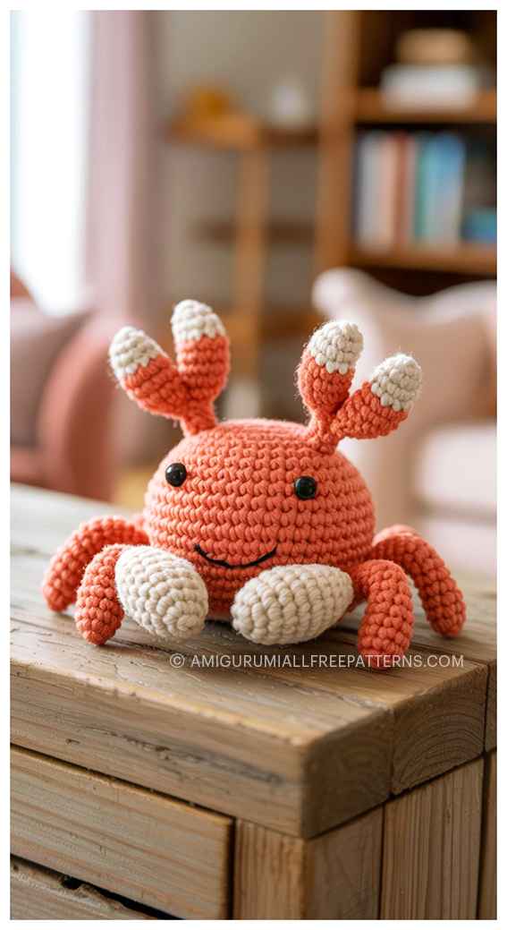Amigurumi Crab Christian Free Crochet Pattern