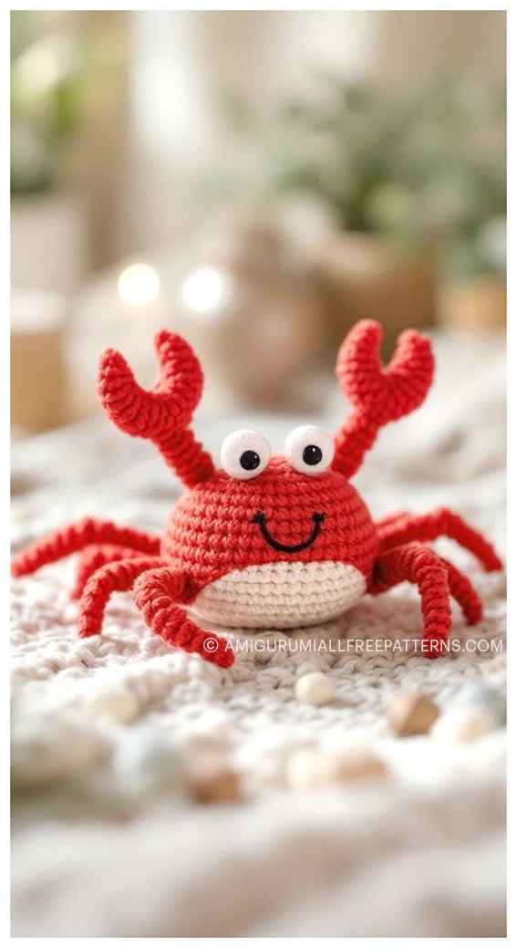 Amigurumi Crab Christian Free Crochet Pattern
