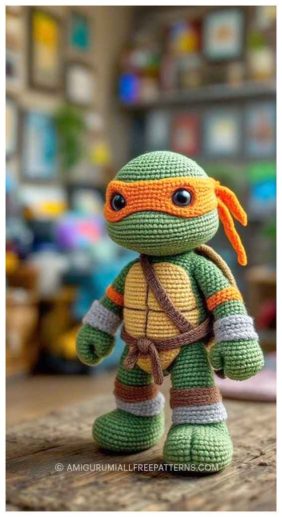 Amigurumi Ninja Turtles Crochet Free Pattern