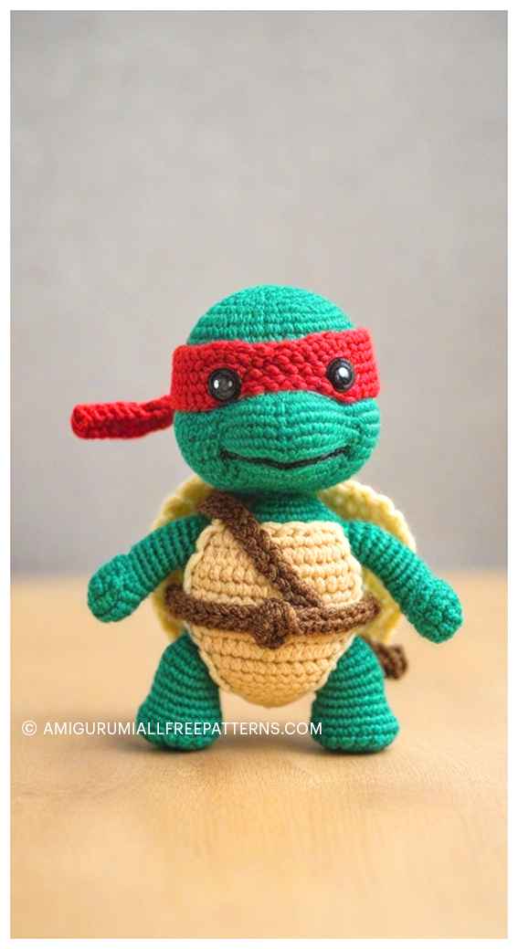 Amigurumi Ninja Turtles Crochet Free Pattern