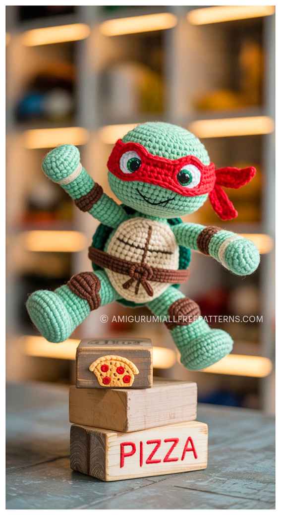 Amigurumi Ninja Turtles Crochet Free Pattern