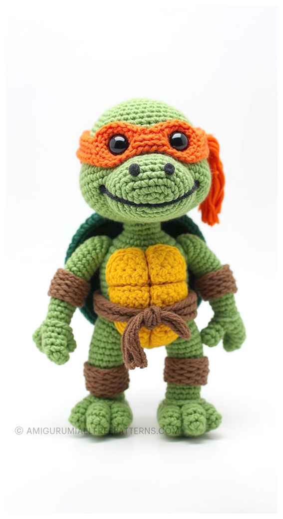 Amigurumi Ninja Turtles Crochet Free Pattern