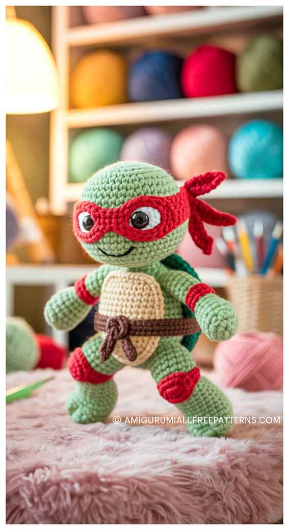 Amigurumi Ninja Turtles Crochet Free Pattern